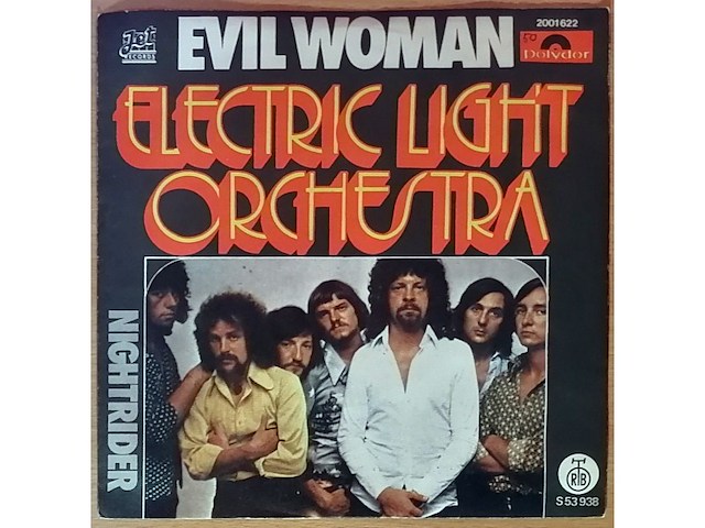 SP ELO - Evil Woman / Nightrider (1976) 1. press, MINT