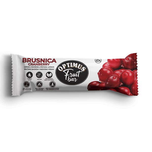 VoćnI bar Brusnica 40g Optimus