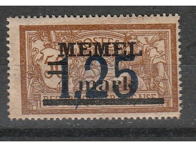 Memel Territory - 1922 - 1.25 German reichsmark - MNH