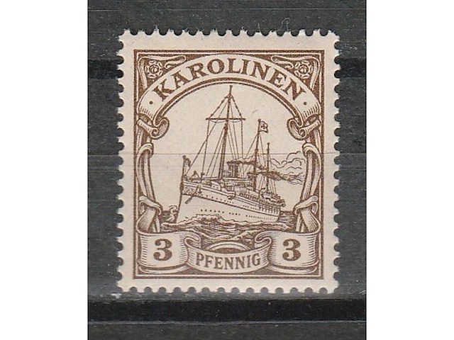 Karolinen-Deutsche Kolonie-1900- SMS Hohenzollern-MNH