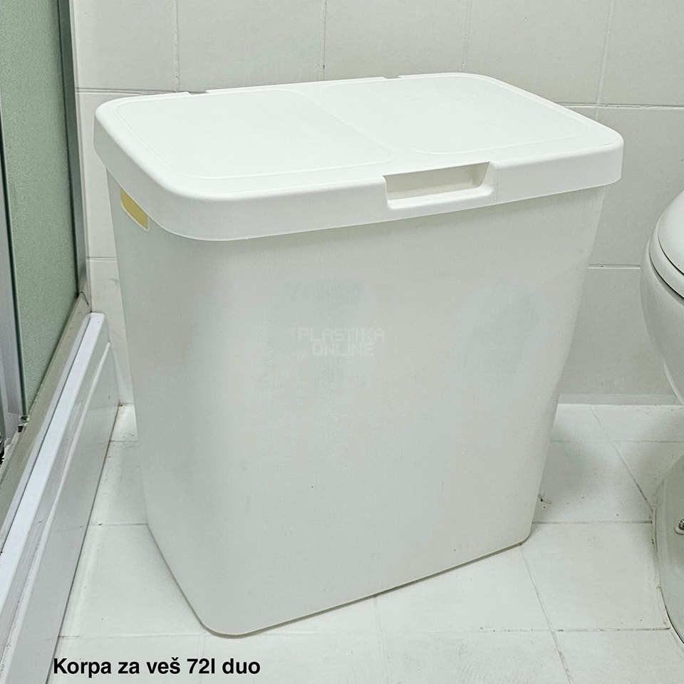 Korpa za veš 72l DUO – bela