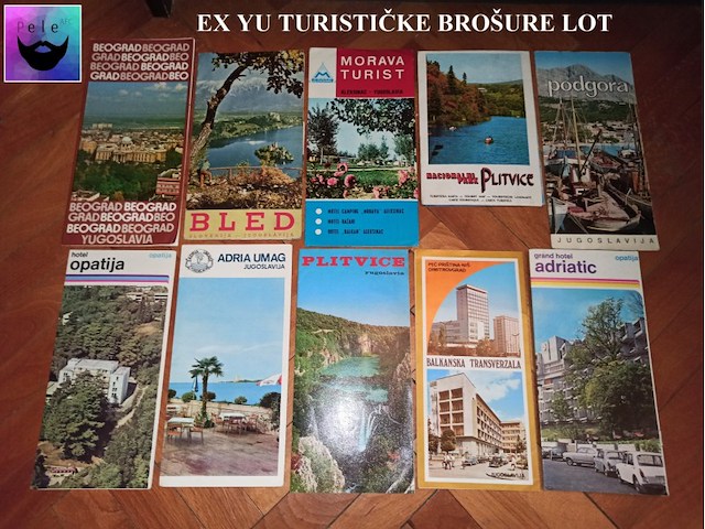 EX YU turisticke brosure LOT 50kom - TOP PONUDA