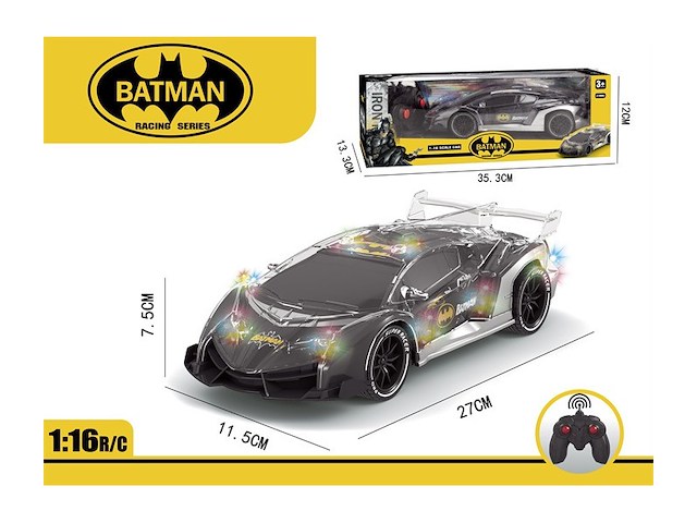 BATMAN automobil na daljinsko upravljanje 1:16 M666110