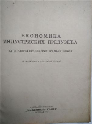 Knjiga:Ekonomika industrijskih preduzeca 1957. god