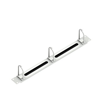 19" Panel za ranž. kablova,3 veća PVC prsten. i otvorima,1HU
3 velika plastična prstena 40x83mm, 1U, RAL7035 svijetlo sivi