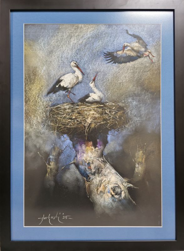 Rode 3, pastel, sa 74×54 cm, bez 60×41 cm, sertifikat, Braca Đurković, 400 eura