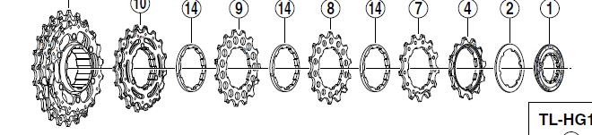 Kaseta Ultegra 9 s CS - 6500