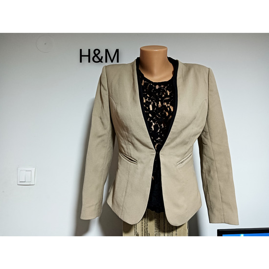 H&M krem blejzer vel S