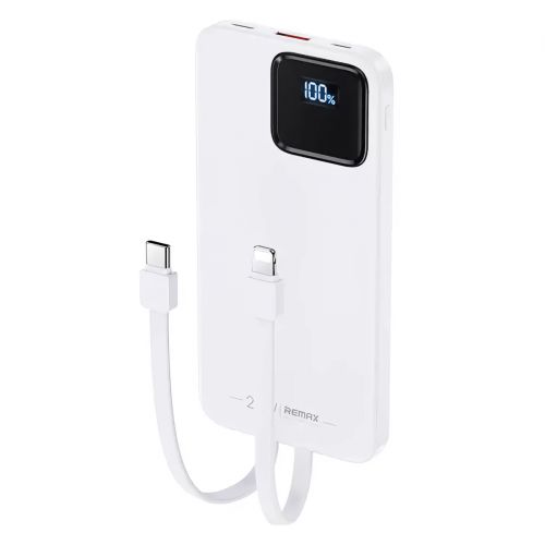 Power bank prenosiva baterija Remax Suji Series RPP-500 20W+22.5W PD+QC 10000mAh bela