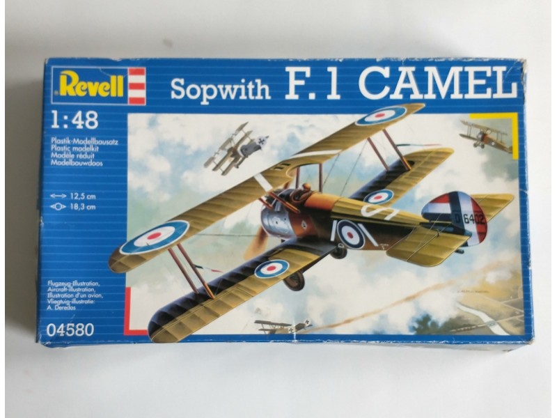 maketa Revell avion SOPWITH F.1 CAMEL