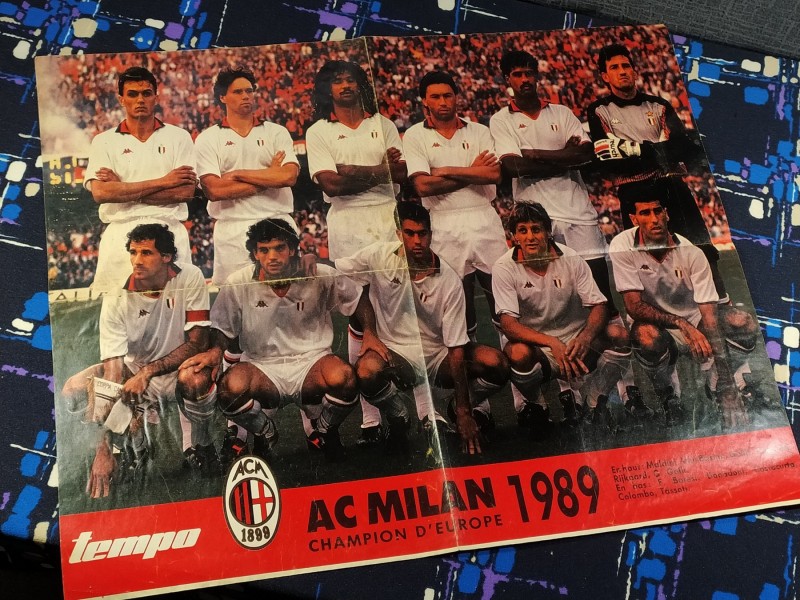 Milan sampioni evrope 1989 / Posteri iz lista "Tempo"
