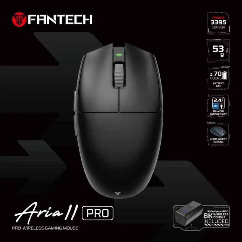 Mis Bežični Gaming Fantech XD7V2P Aria II PRO crni