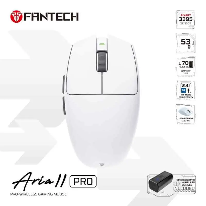 Mis Bežični Gaming Fantech XD7V2P Aria II PRO beli