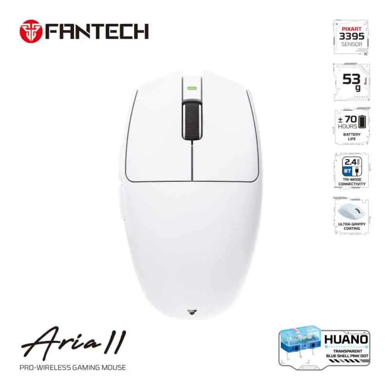 Mis Bežični Gaming Fantech XD7V2 Aria II beli