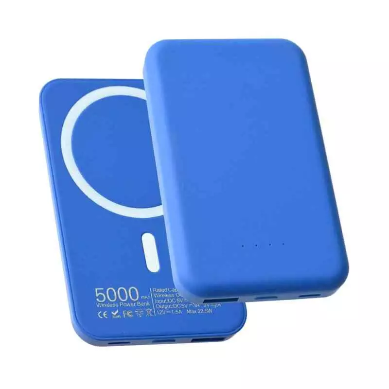 Power bank prenosiva baterija Magsafe PD 5000 mAh plava