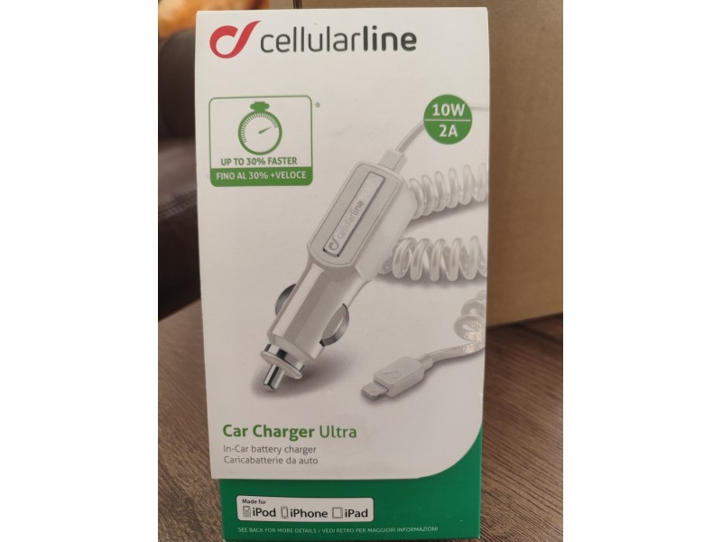 punjac za auto A2/10W CELLULARLINE dual drive