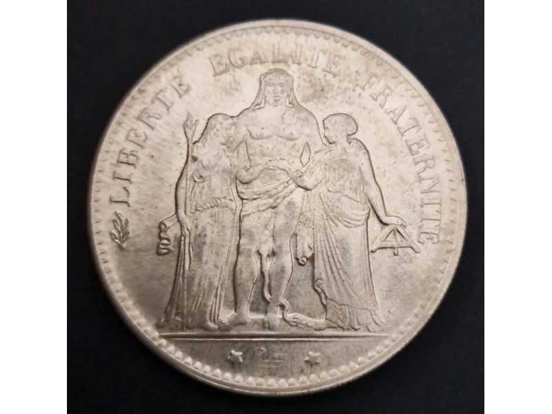 1875-A France 5 Francs - .900 Silver