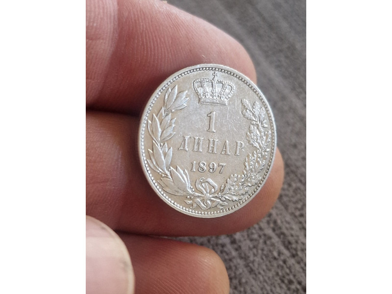 Srbija 1 Dinar 1897 Srebro za Kolekciju