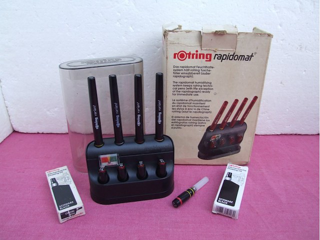 Rotring Rapidomat Set DBGM rapidografi FULL+tus+postolj