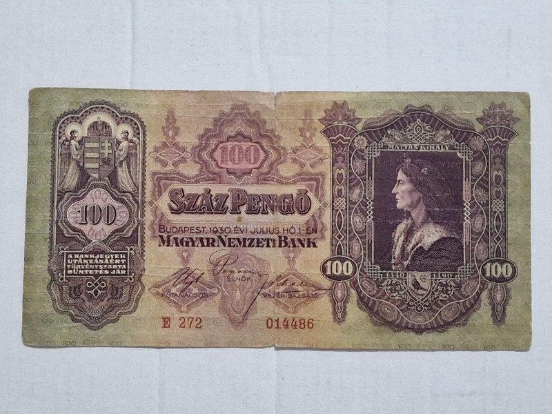 Mađarska 100 Pengo 1930