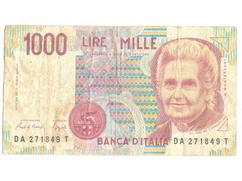 ITALIJA 1000 lire 1990