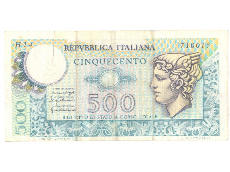 ITALIJA 500 lire 1976