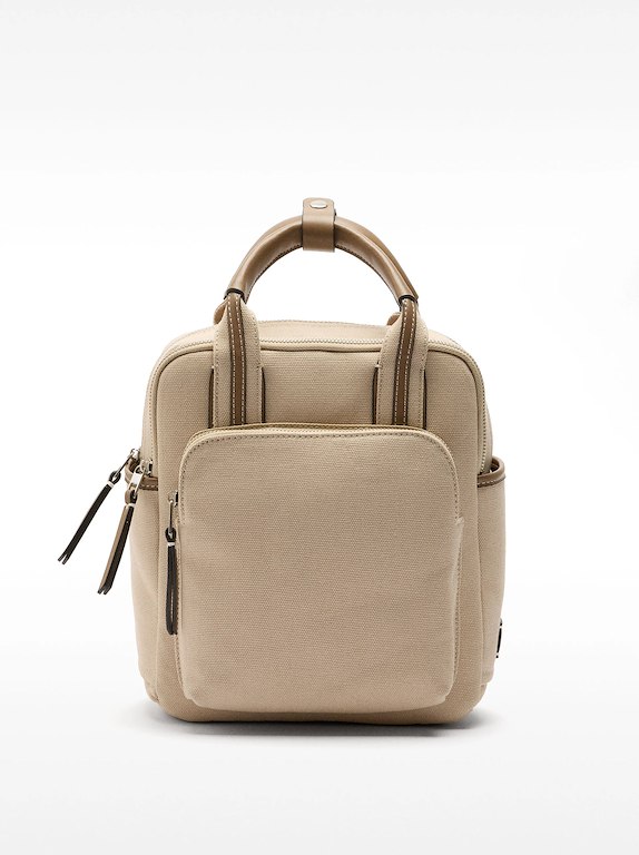 Basic canvas backpack