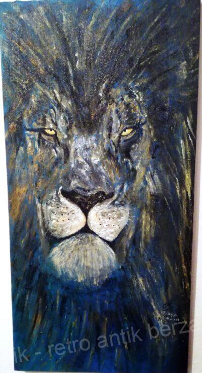 Emperor of the lions oil on canvas painter Slava Markani 300.000e. SL