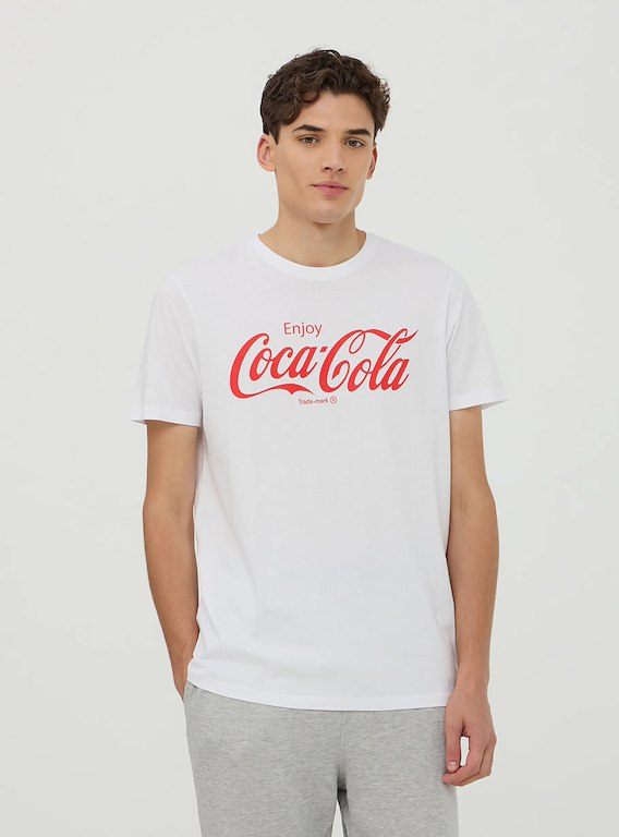 T-majica sa printom Coca-Cola® Optička bela