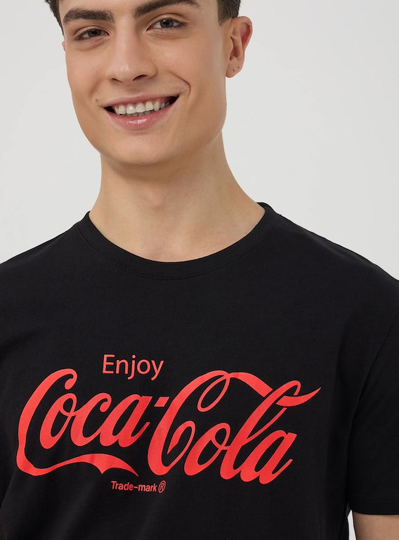 Majica sa printom Coca-Cola® Crna