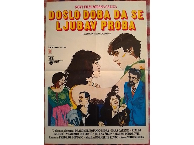 plakat DOŠLO DOBA DA SE LJUBAV PROBA