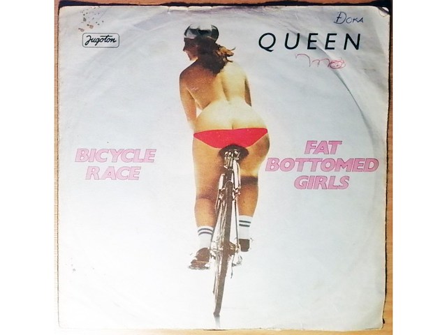 SP QUEEN - Bicycle Race / Fat Bottomed Girls (1978) VG-