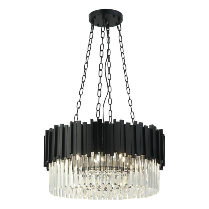 LUSTER F4007-8L BK FORMA