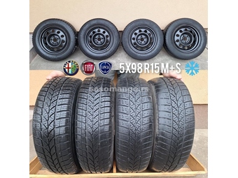 felne 5x98 r15 ZIMSKE GUME 195/65/15 FIAT ALFA ROMEO LANCIA