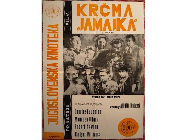 plakat KRČMA `JAMAJKA` (Alfred Hitchcock)