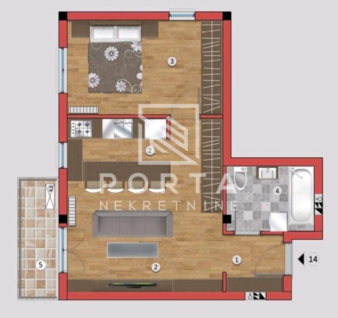 Zvezdara,ćetvorosoban stan 84m2 i 83m2 terasa sa velikim dvorištem,lux ID#1514 142.800 €