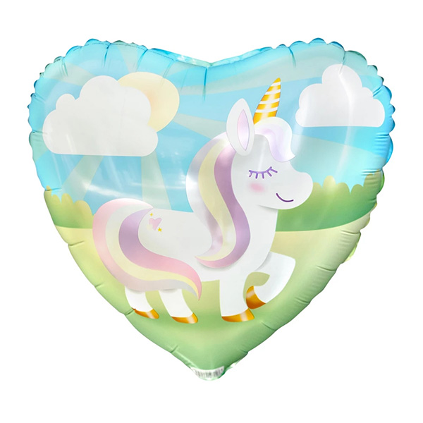 991722392
18″ Foil Heart Unicorn