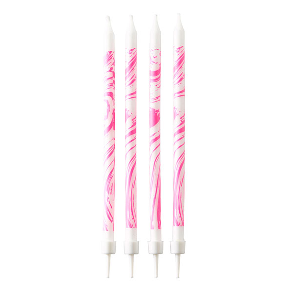 9904358
12 Birthday Candles Marbled Pink