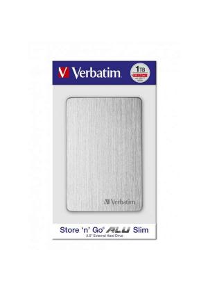 VERBATIM ALU SLIM 1TB SILVER 53663