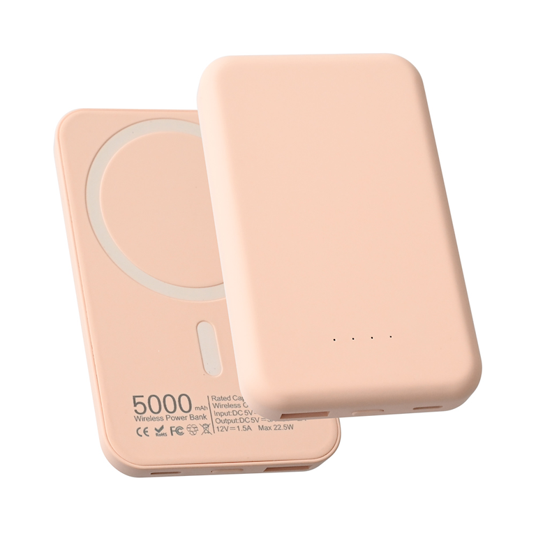 Univerzalna Back Up Baterija prenosiva baterija Magsafe PD 5000 mAh roze