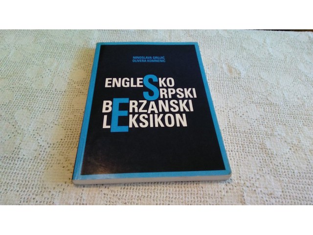 ENGLESKO-SRPSKI BERZANSKI LEKSIKON