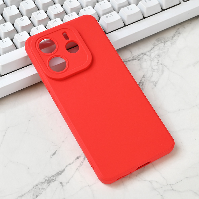 Zastitna maska (futrola) Silikon Pro Camera - Xiaomi Redmi Note 14 5G crvena