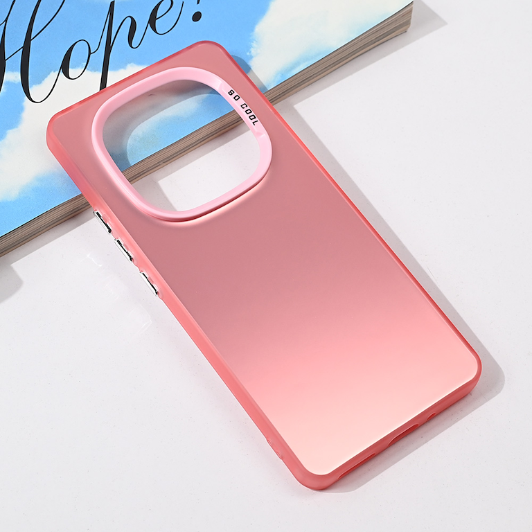 Zastitna maska (futrola) providna - Xiaomi Redmi Note 14 Pro 5G roze