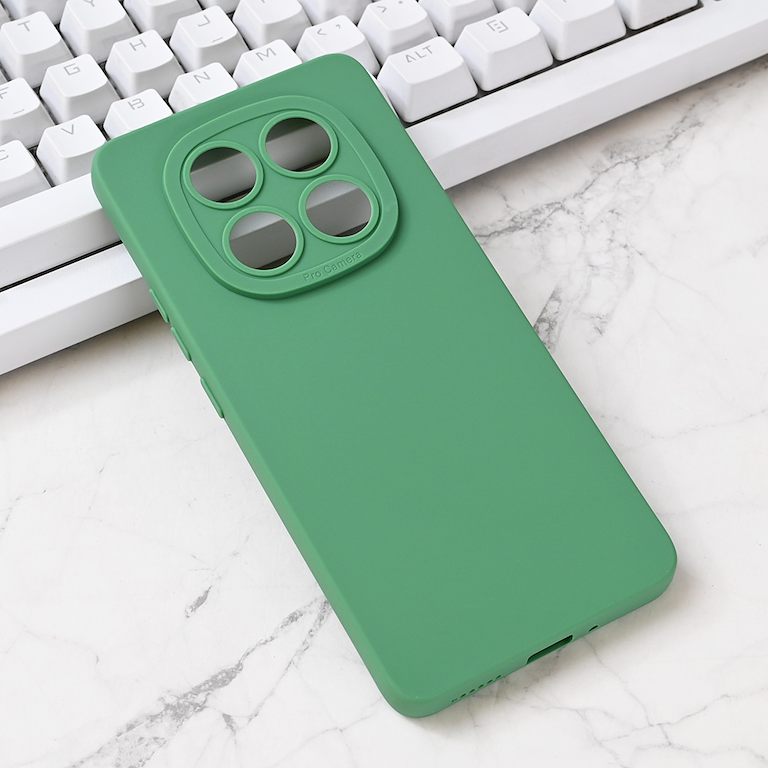 Zastitna maska (futrola) Silikon Pro Camera - Xiaomi Redmi Note 14 Pro 5G zelena