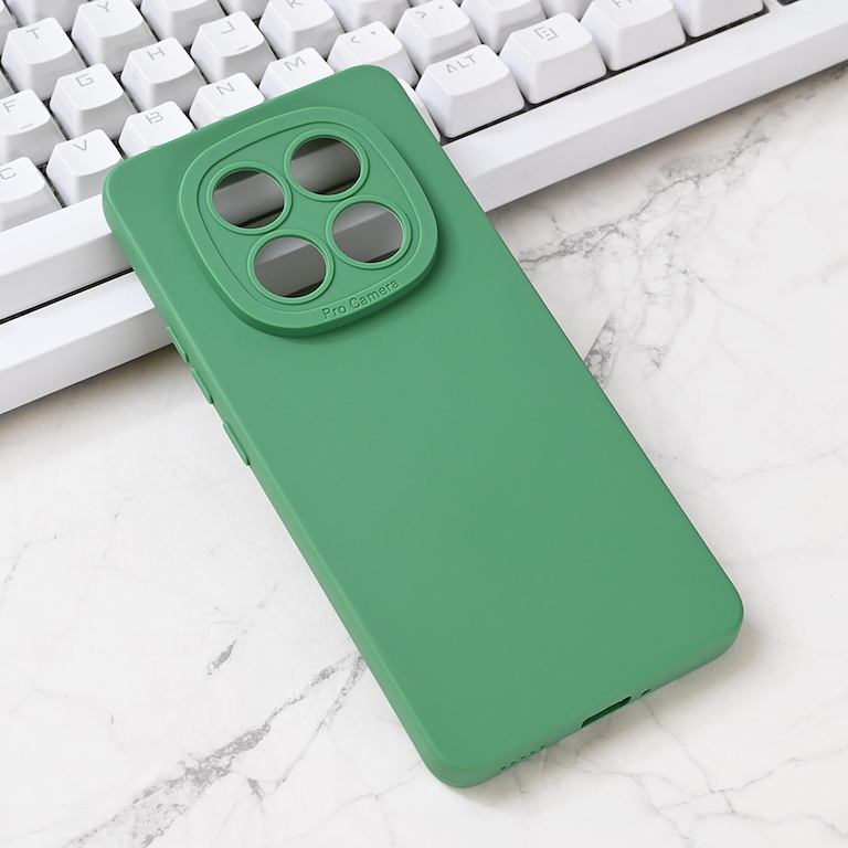 Zastitna maska (futrola) Silikon Pro Camera - Xiaomi Redmi Note 14 Pro Plus 5G zelena