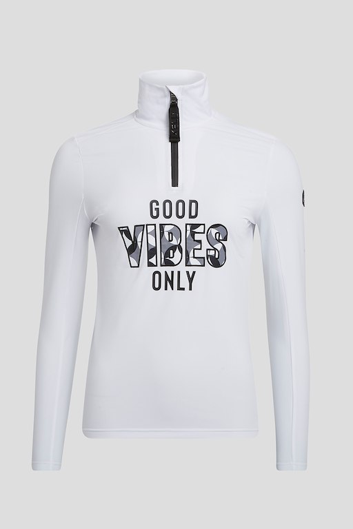 KELLY ŽENSKA SKI MAJICA ROMY GOOD VIBES BELO/CRNA 50