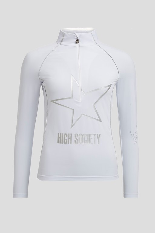 HIGH SOCIETY ŽENSKA SKI MAJICA Stella half tip BELO/SREBRNA 90