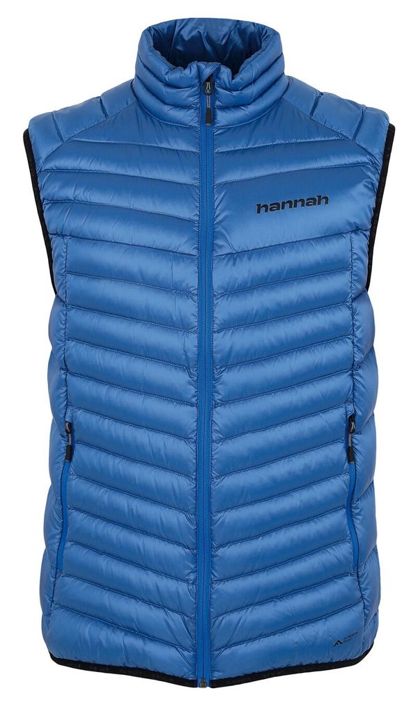 MEN'S INSULATED DOWN VEST HANNAH ADARE PRINCESS BLUE STRIPE