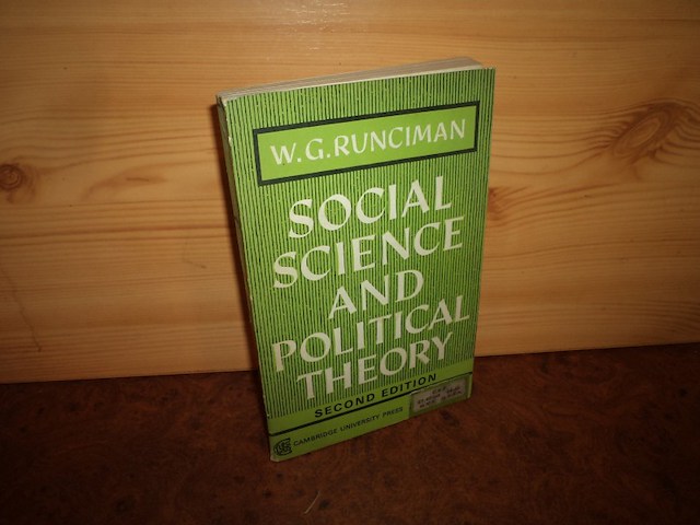 Social science and political theory - W.G. Runciman❗