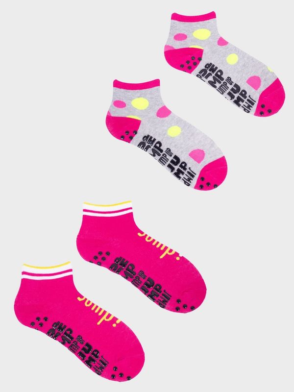 YOCLUB KIDS'S TRAMPOLINE SOCKS 2-PACK SKS-0021G-AA0A-002